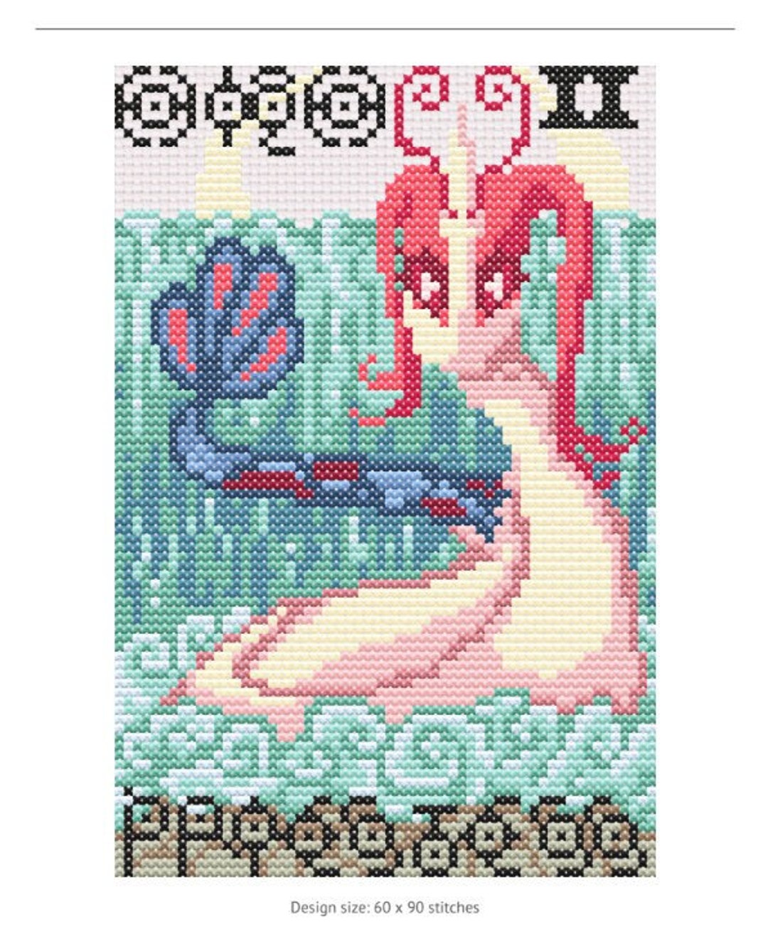 Pokemon Tarot Card Cross Stitch Pattern: the High Priestess - Etsy