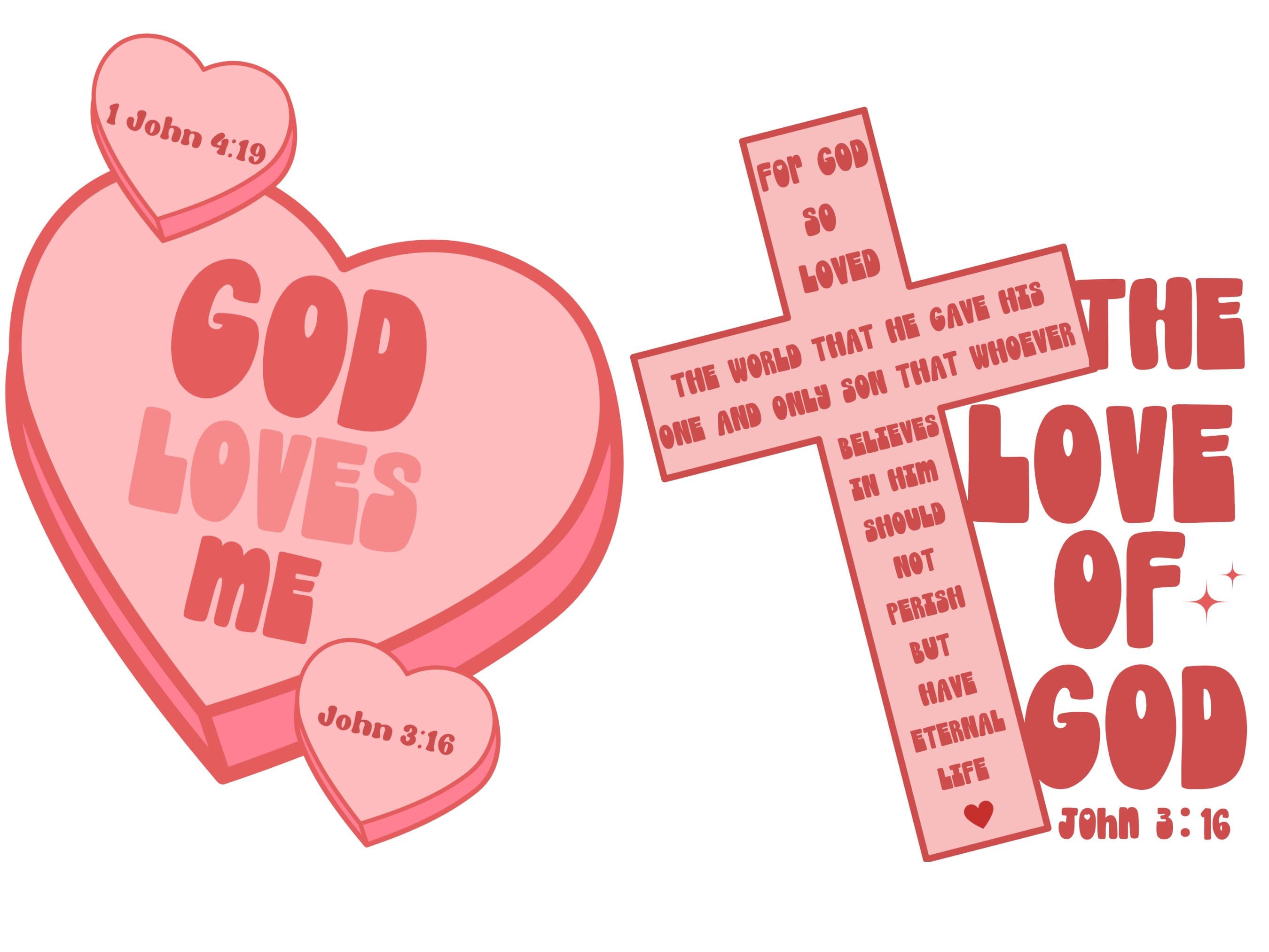 Christian Valentines Day Svg Png Bundle / Love Like Jesus Svg / Faith ...