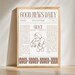 Christian Trendy Newspaper Wall Decor Christian Good News Aesthetic ...