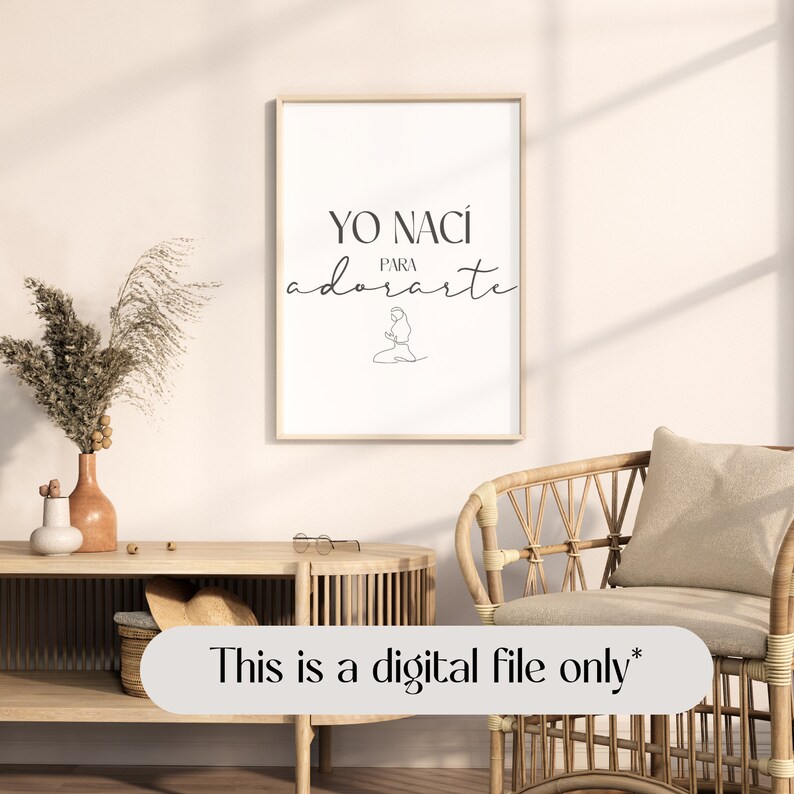 Yo Nací Para Adorarte, Christian Wall Art, Christian Gift, Christian ...