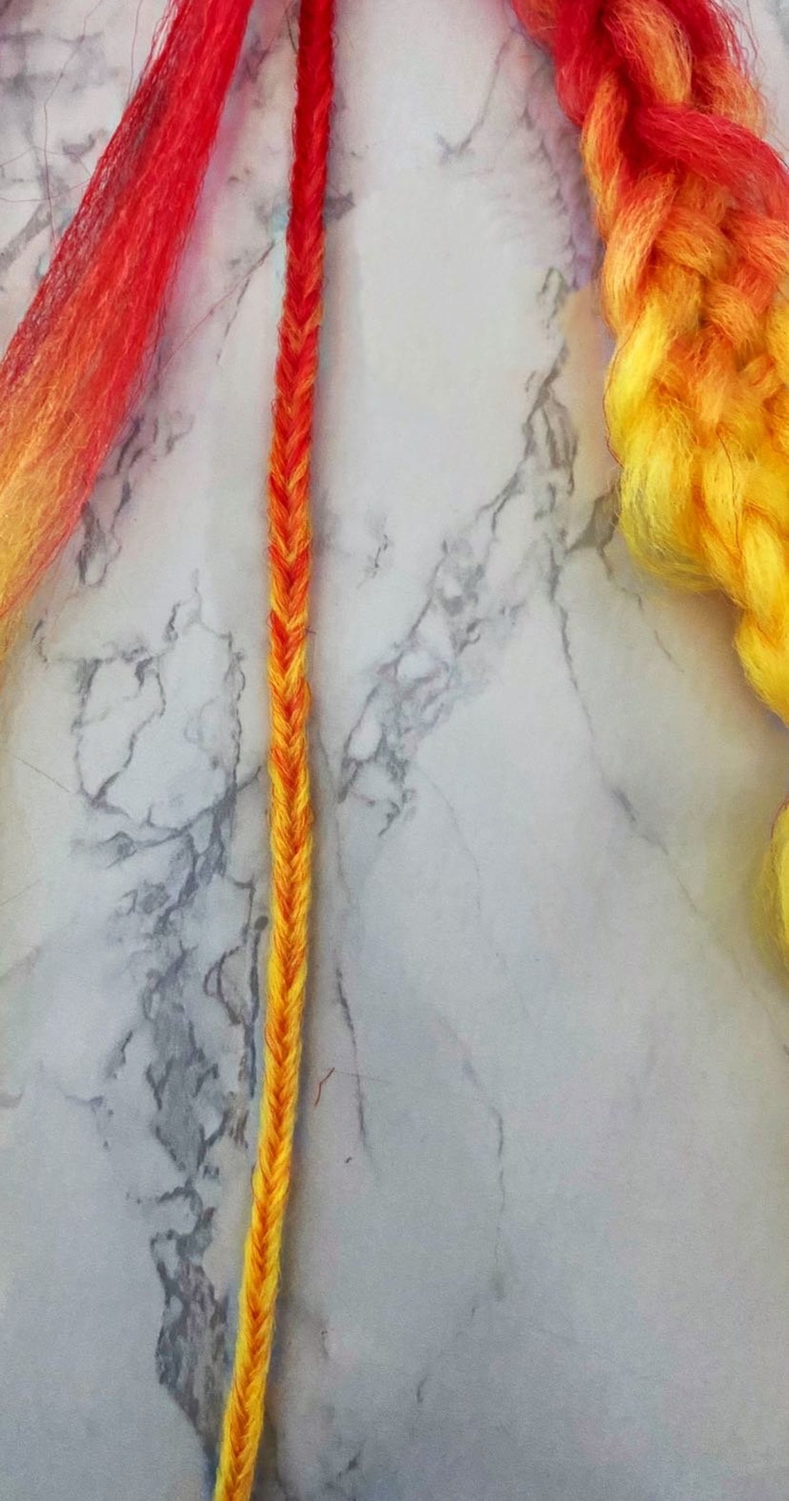 Pyro Pigtails Festival Braids Extensions - Etsy