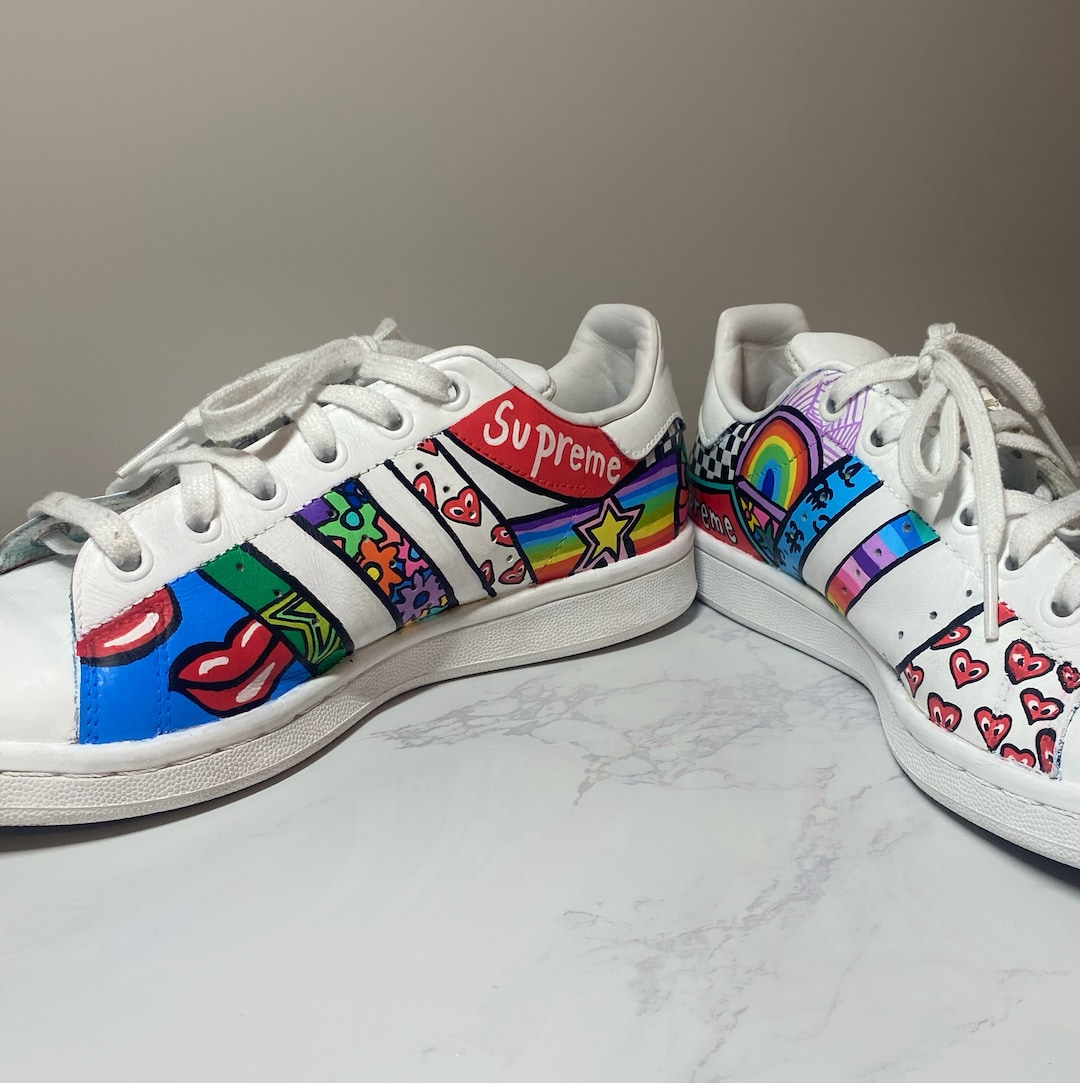 Custom Hand-painted Sneakers - Etsy