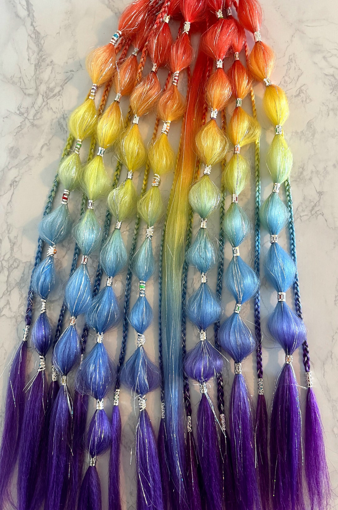 Pride Festival Braids Extensions - Etsy