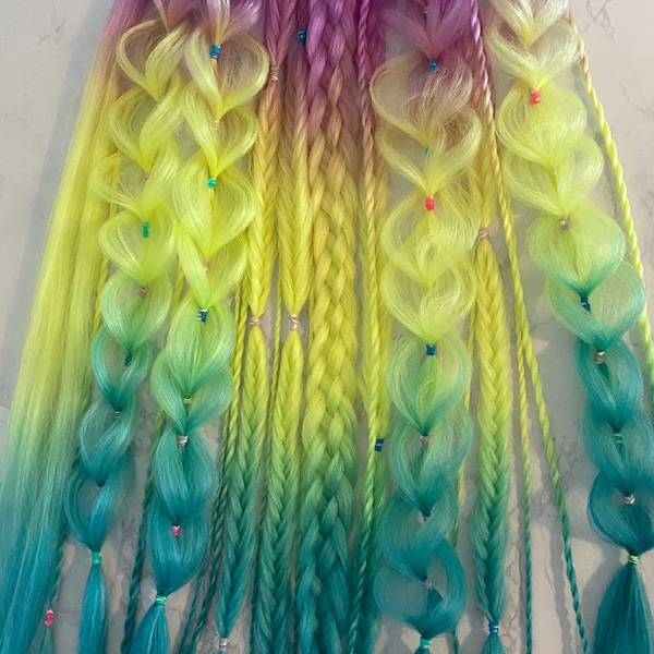 Braided Rainbow - Etsy