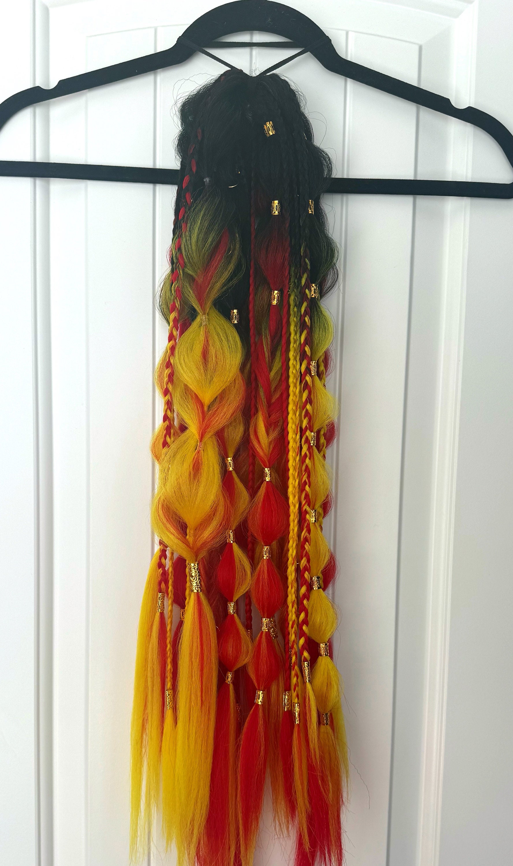 Fire Fyre Festival Braids Extensions - Etsy