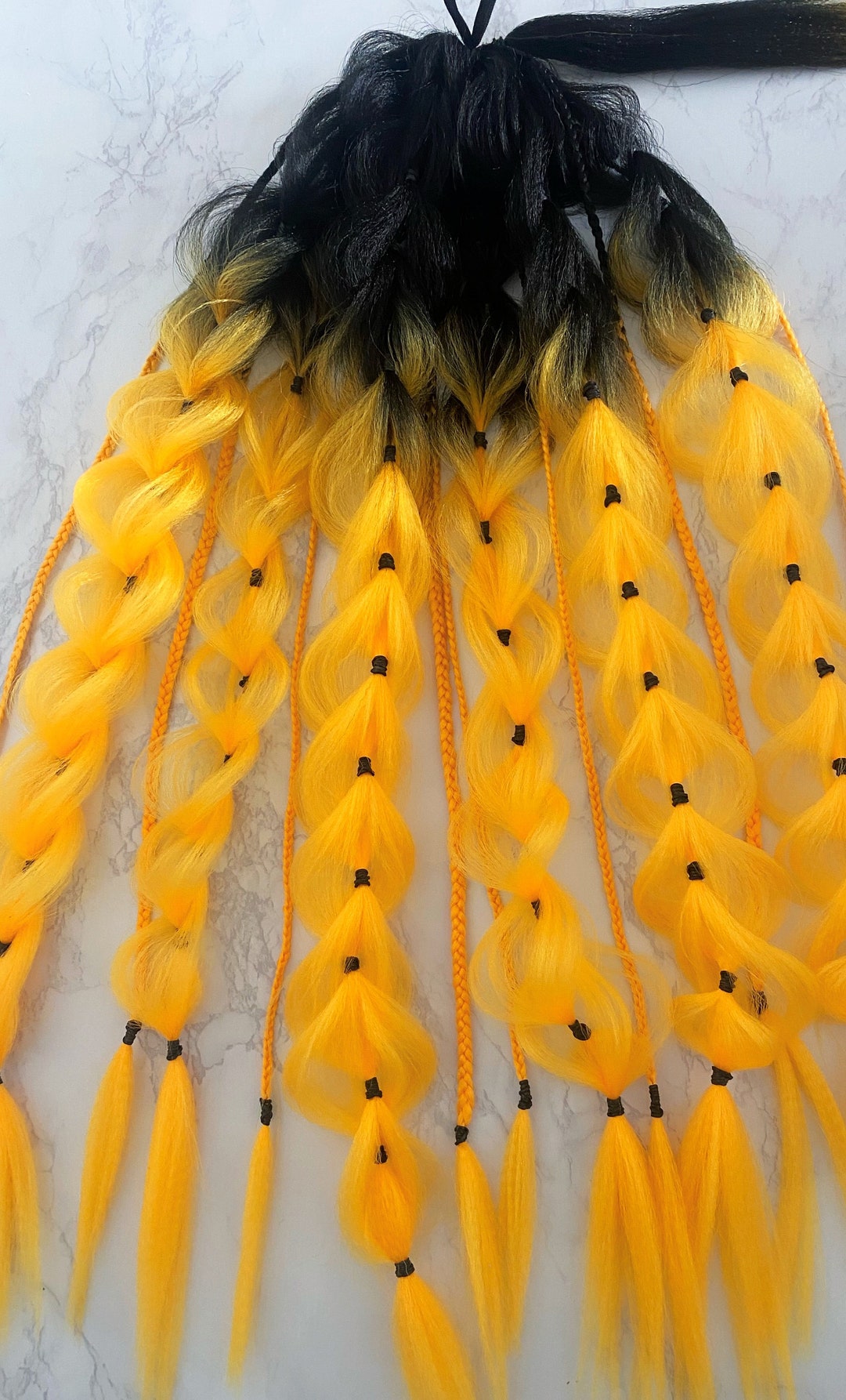 Dark Sunset Festival Braids Extensions - Etsy