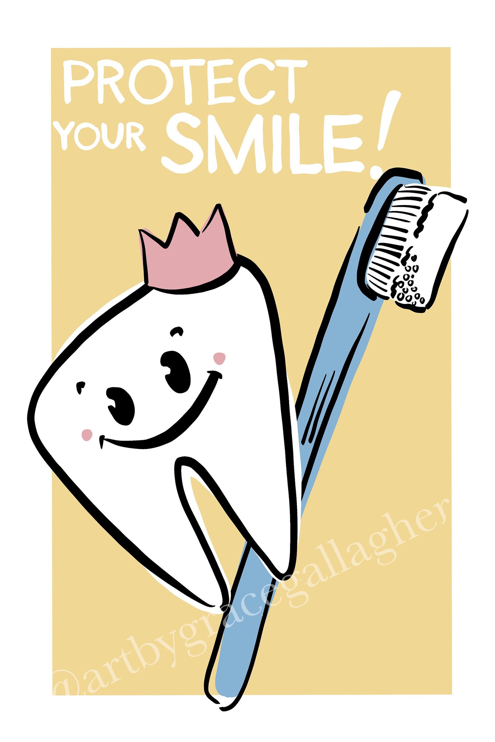 Protect Your Smile! Digital Poster - Etsy
