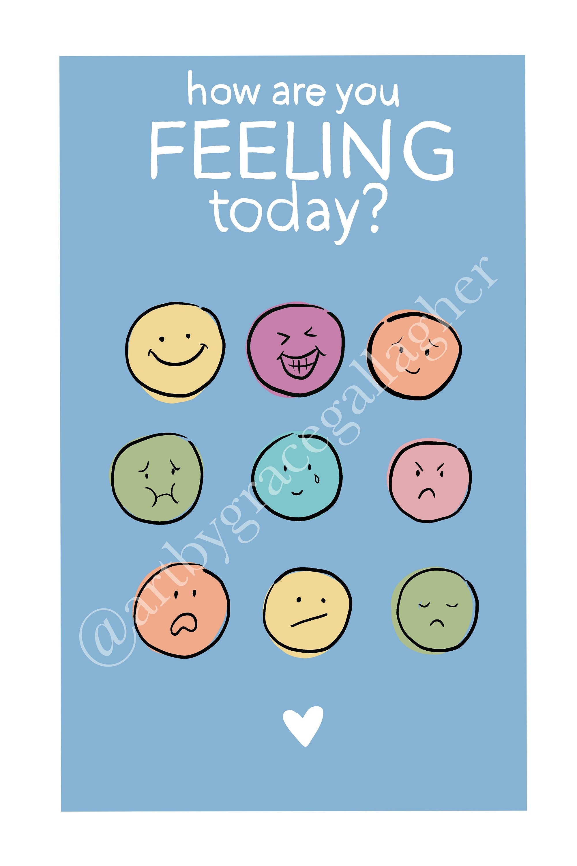 Emotions Digital Poster - Etsy