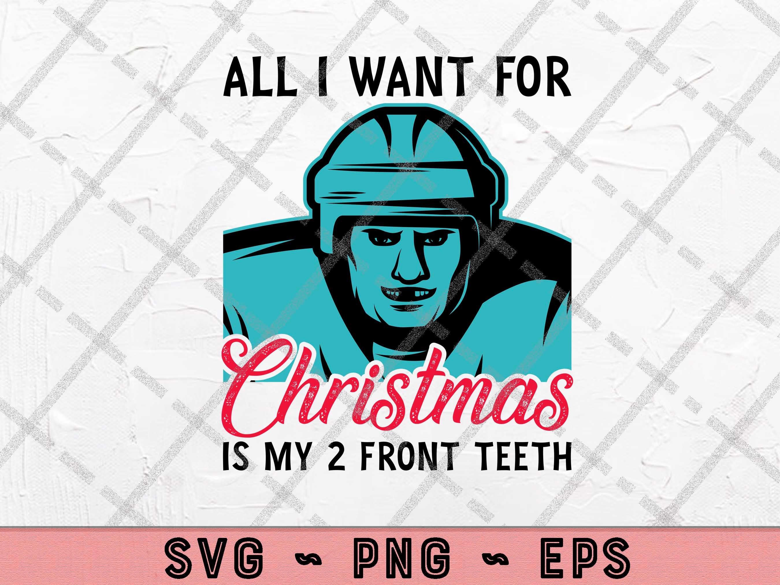 Christmas Hockey SVG PNG EPS Digital File for Cricut or Printing, All I ...