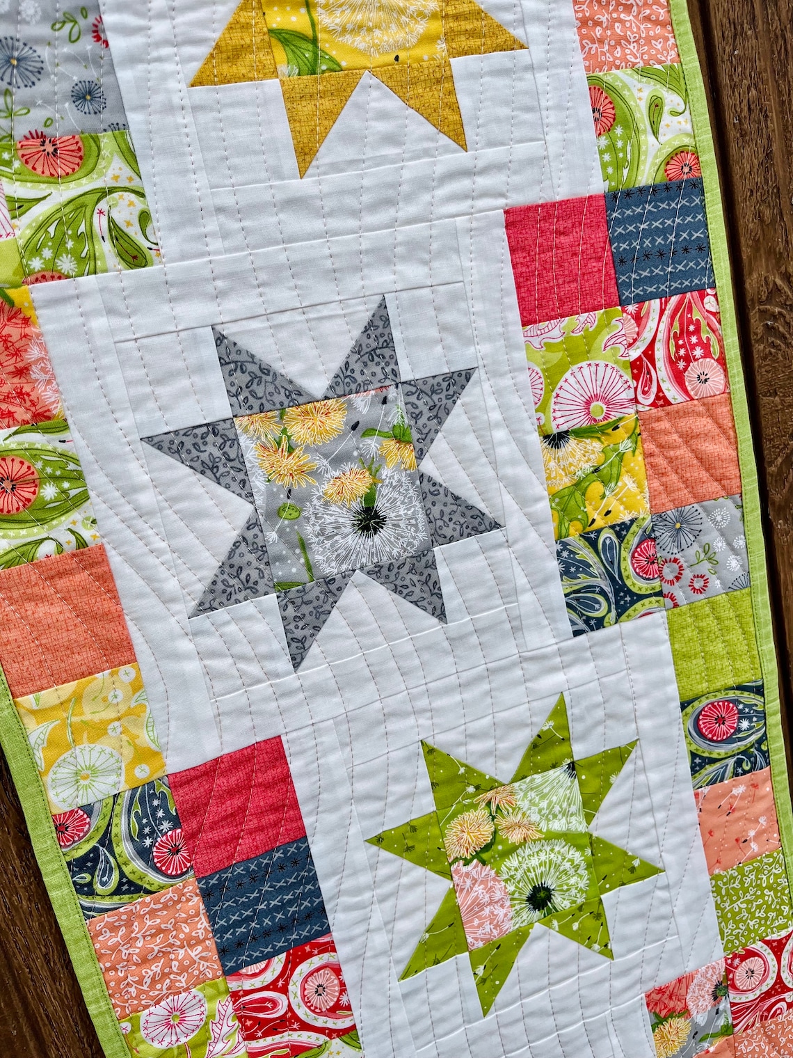 Charmed Star Table Runner Pattern - PDF - Etsy