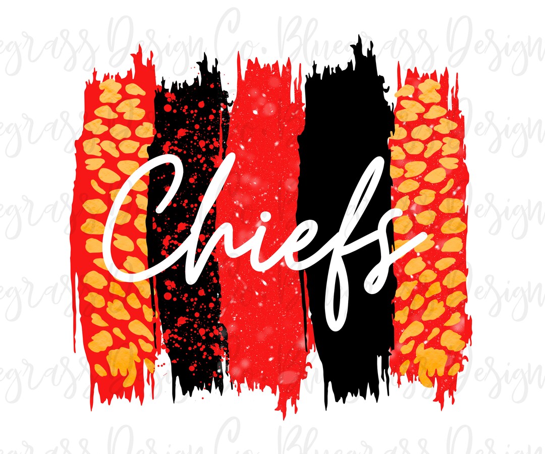 Chiefs Football PNG, Brushstroke Png, Digital Download - Etsy