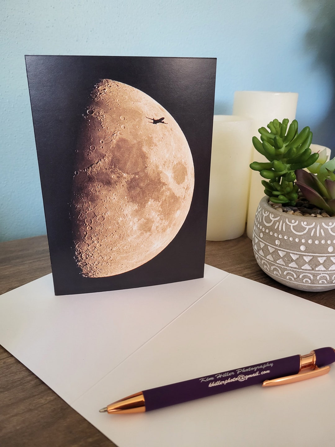 Moon Greeting Card Blank, Nature Card - Birthday - Night Sky Photos ...