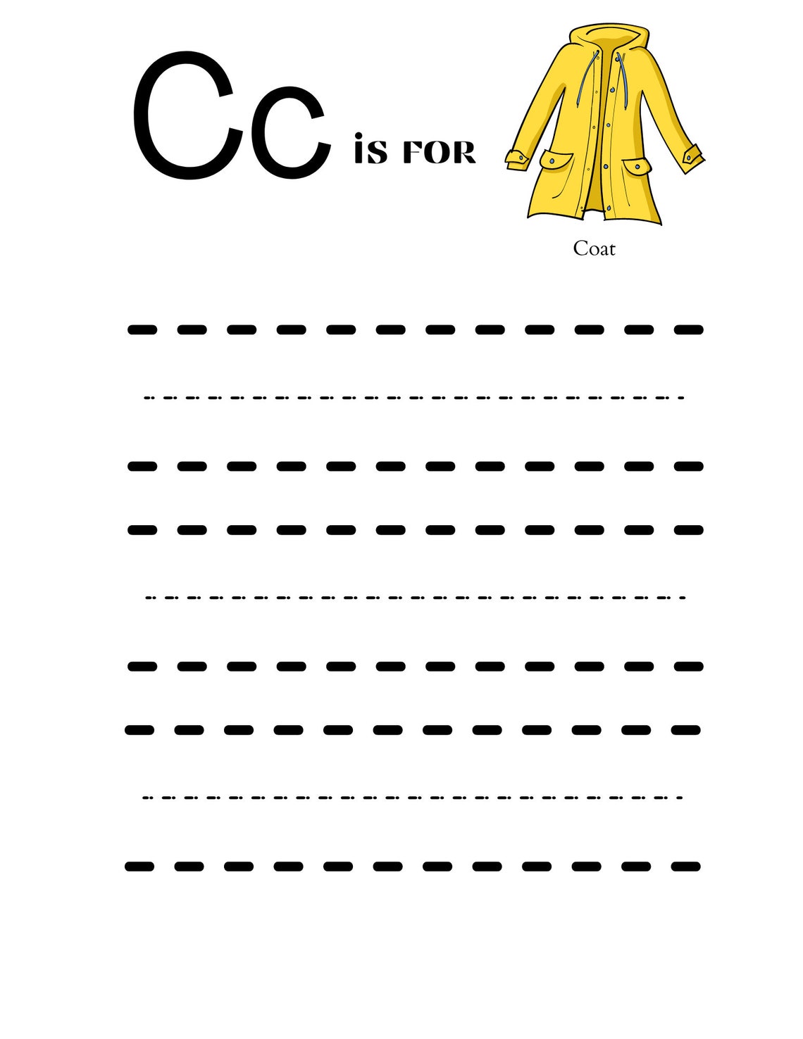 A-Z Practice Handwriting Printable Pages With Adorable Cartoon - Etsy