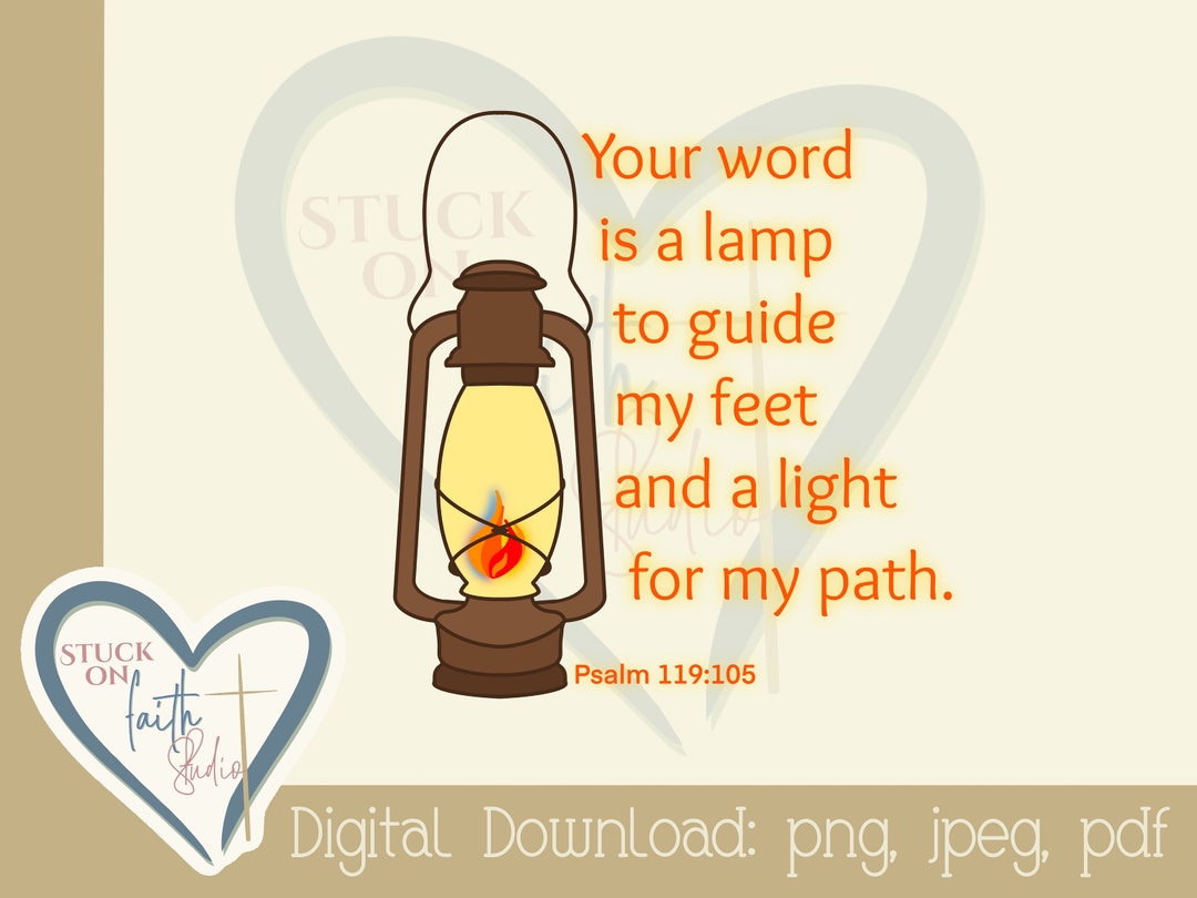 Your Word is Lamp to Guide My Feet Light From Path - Digital Download ...