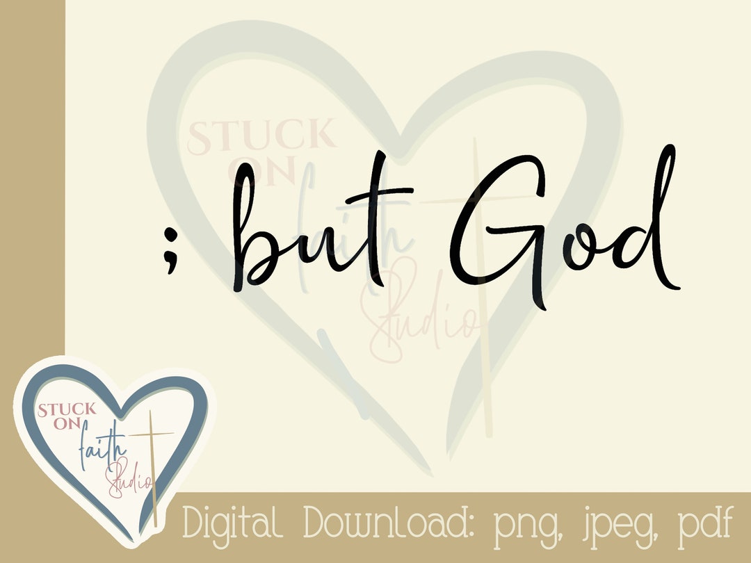 But God - Digital Download, Clip Art, Use for Stickers, Notecards ...