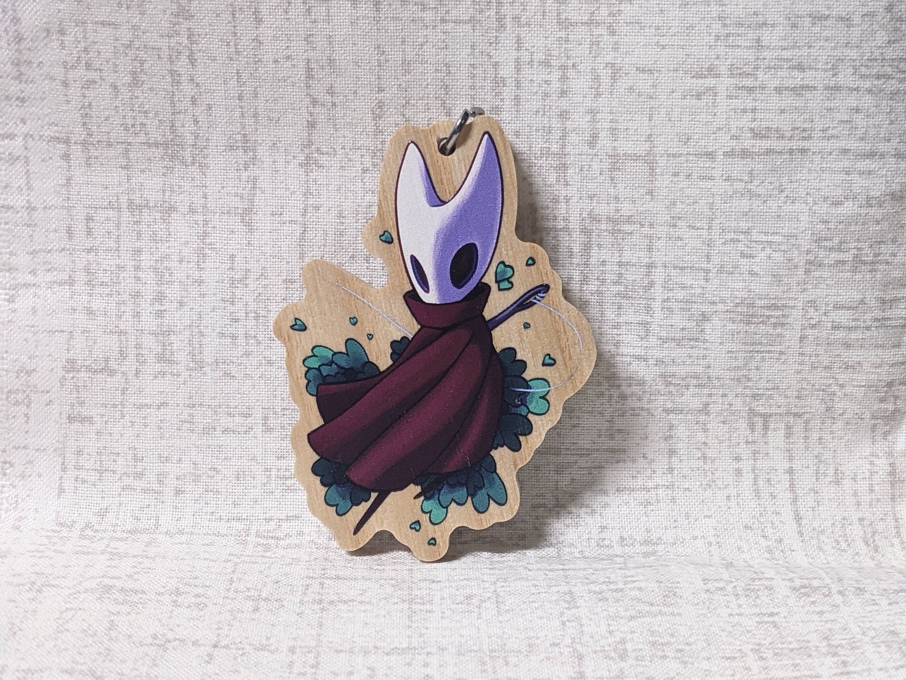 The Knight and Hornet Wooden Keychains hollow Knight - Etsy