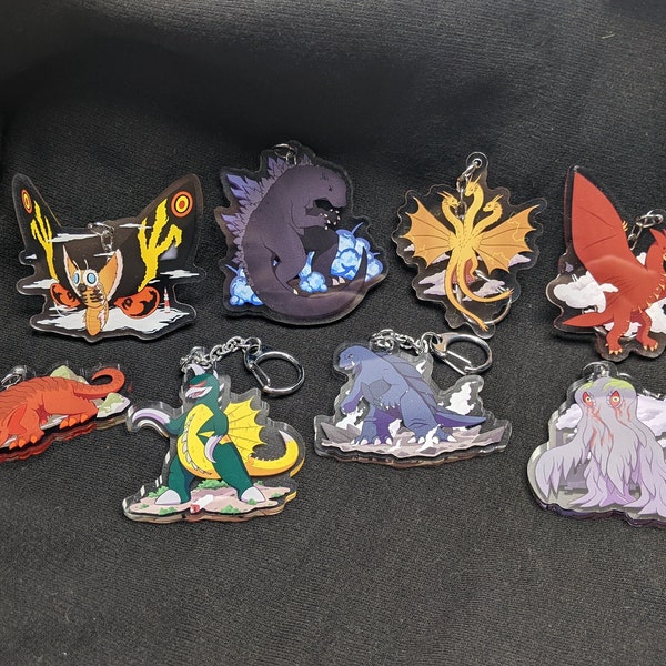 Godzilla Charms - Etsy