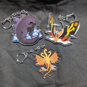 Godzilla Series Kaiju Acrylic Charms - Etsy