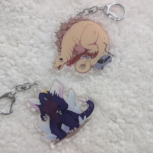 Godzilla Series Kaiju Acrylic Charms - Etsy