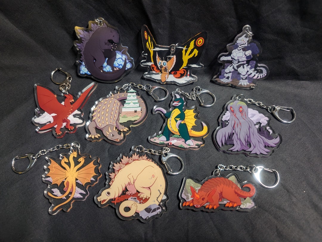 Godzilla Series Kaiju Acrylic Charms - Etsy