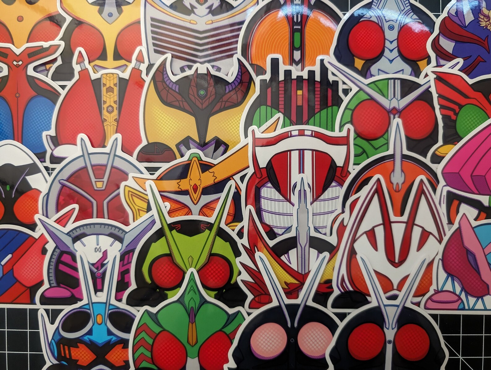 Kamen Rider Clear/borderless Peeking Stickers [heisei Part 1] - Etsy