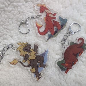 Godzilla Series Kaiju Acrylic Charms - Etsy