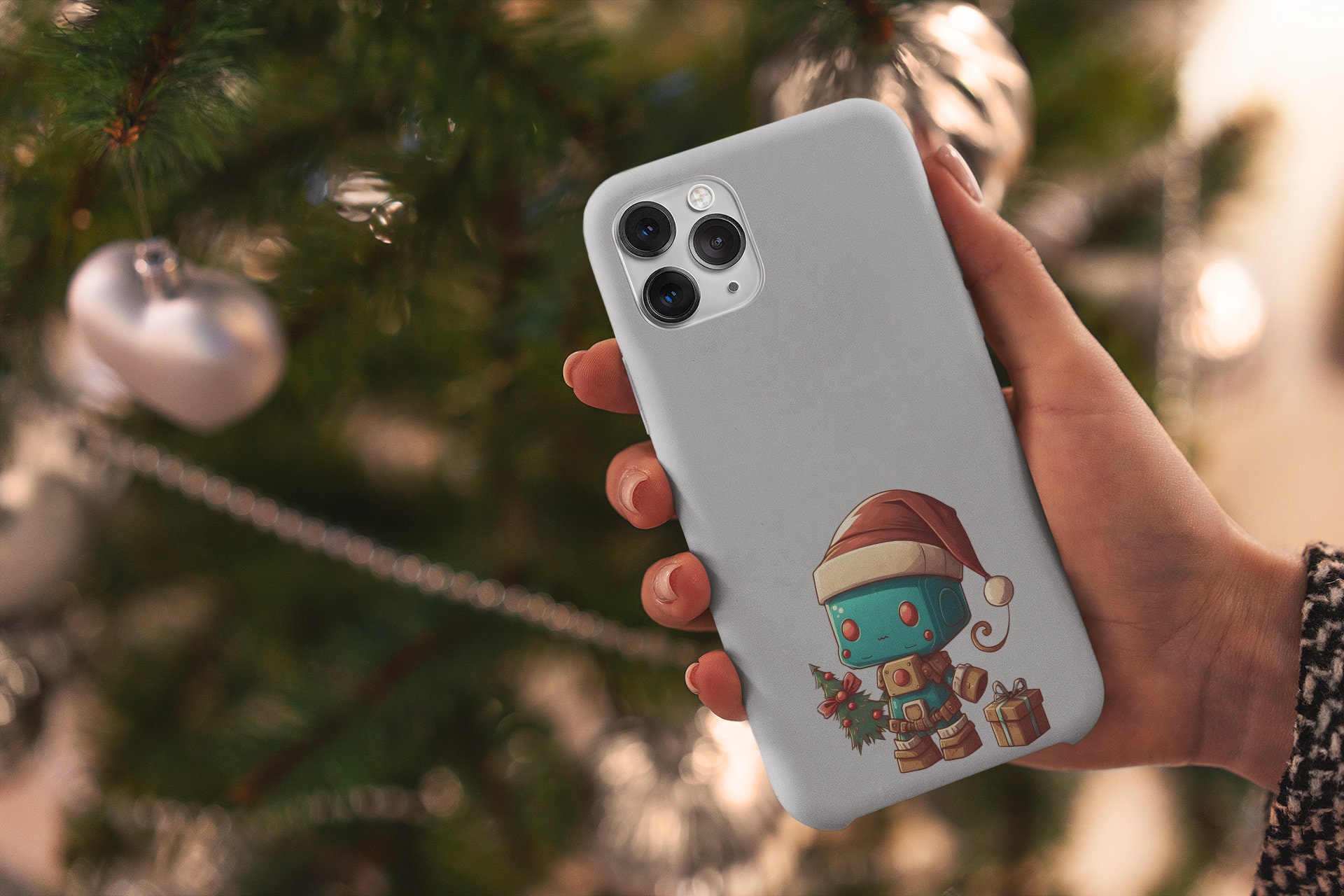 Christmas Robot PNG, Merry Christmas Robot Sublimation Design, Robot ...