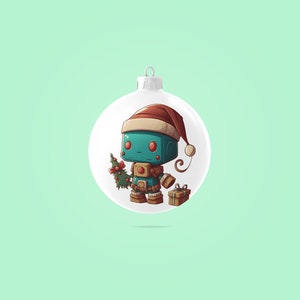 Christmas Robot PNG, Merry Christmas Robot Sublimation Design, Robot ...
