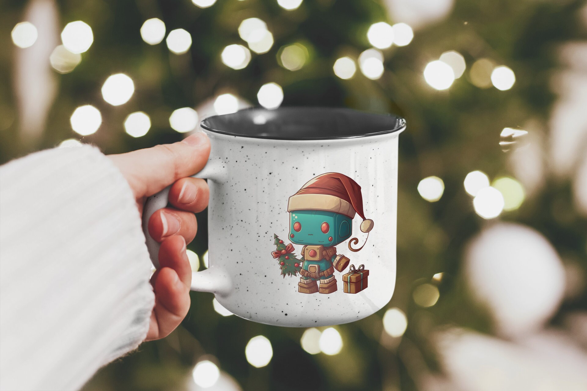 Christmas Robot PNG, Merry Christmas Robot Sublimation Design, Robot ...