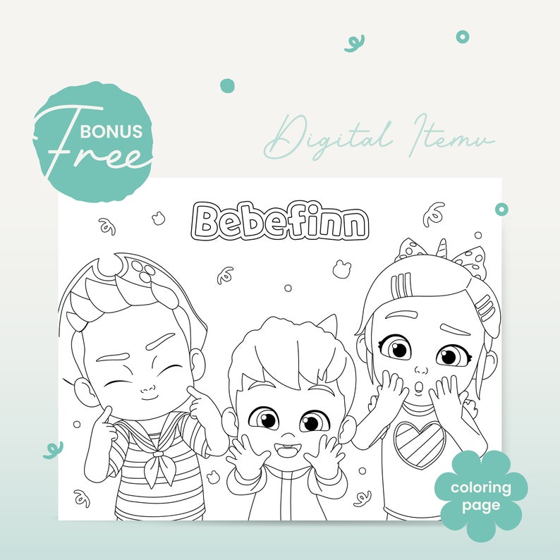 Bebefinn Digital Invitation Personalized | Babyfinn| Baby Finn | Baby ...