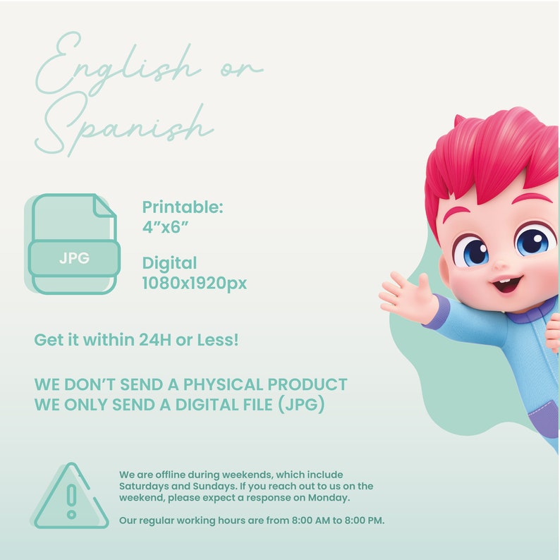 Bebefinn digital invitation personalized Babyfinn bebe finn Baby Finn ...