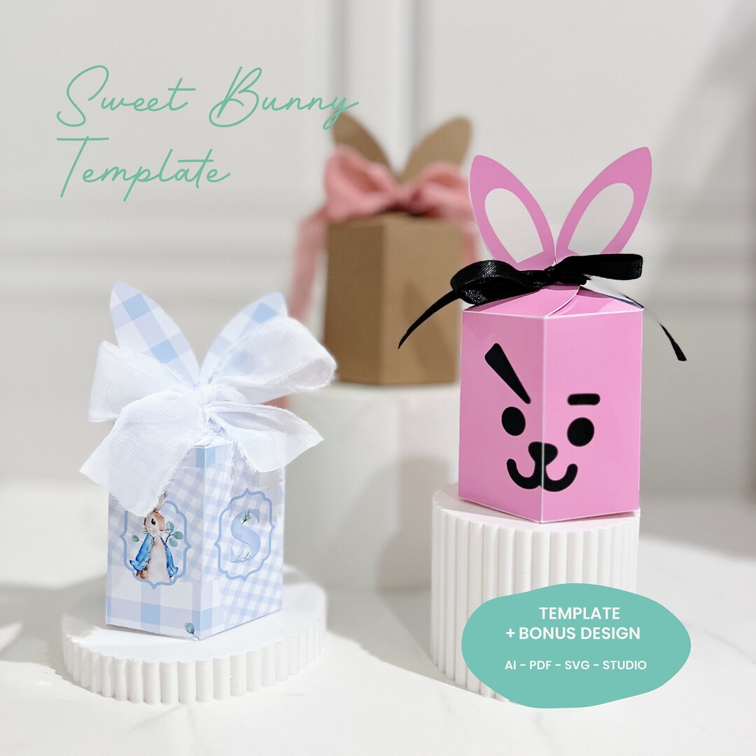 Sweet Bunny Box Template | Rabbit Box | Easter | Peter | Rabbit Box ...