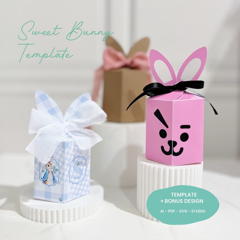 Sweet Bunny Box Template | Rabbit Box | Easter | Peter | Rabbit Box ...