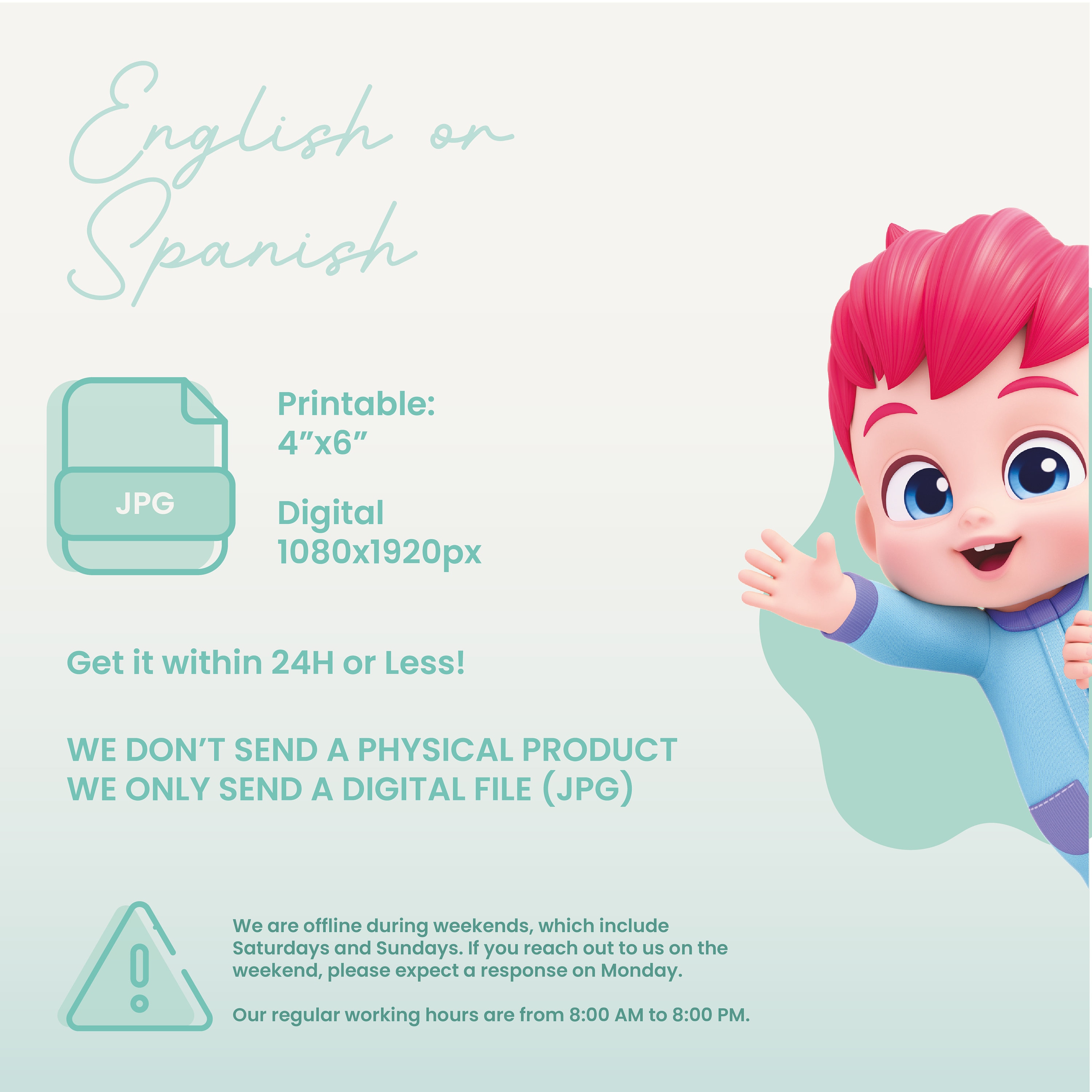 Bebefinn Digital Invitation Personalized | Babyfinn| Baby Finn | Baby ...