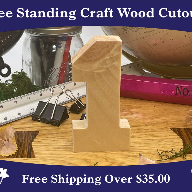 Standing Wood Numbers - Etsy