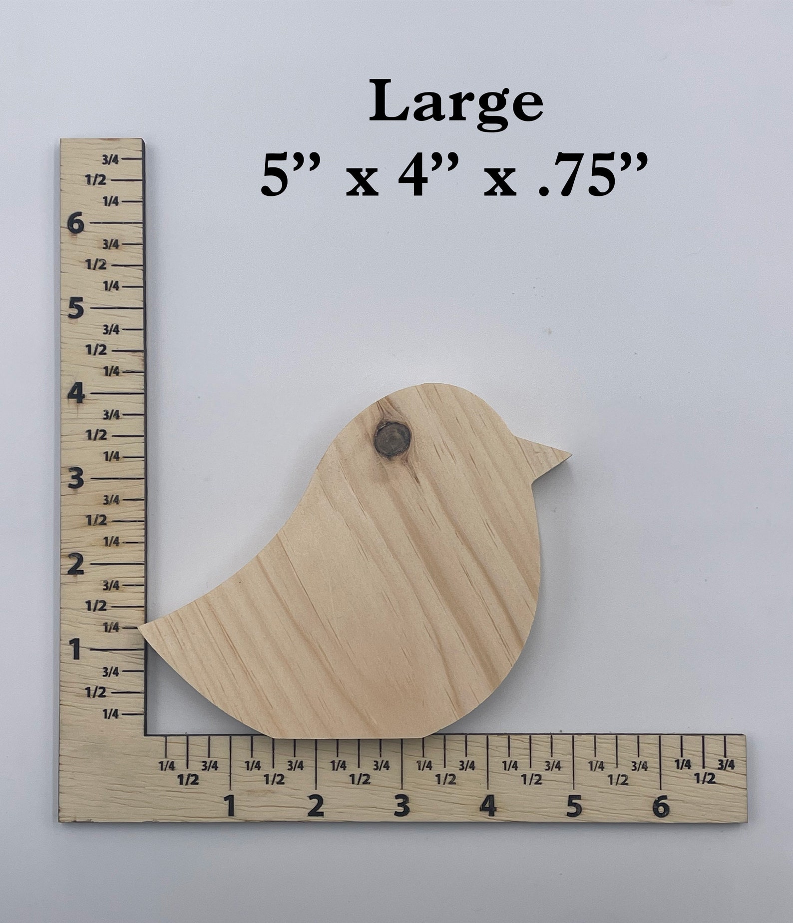 Unfinished Spring Bird Easter Birdy Craft Solid Wood Cutout, Tiered ...