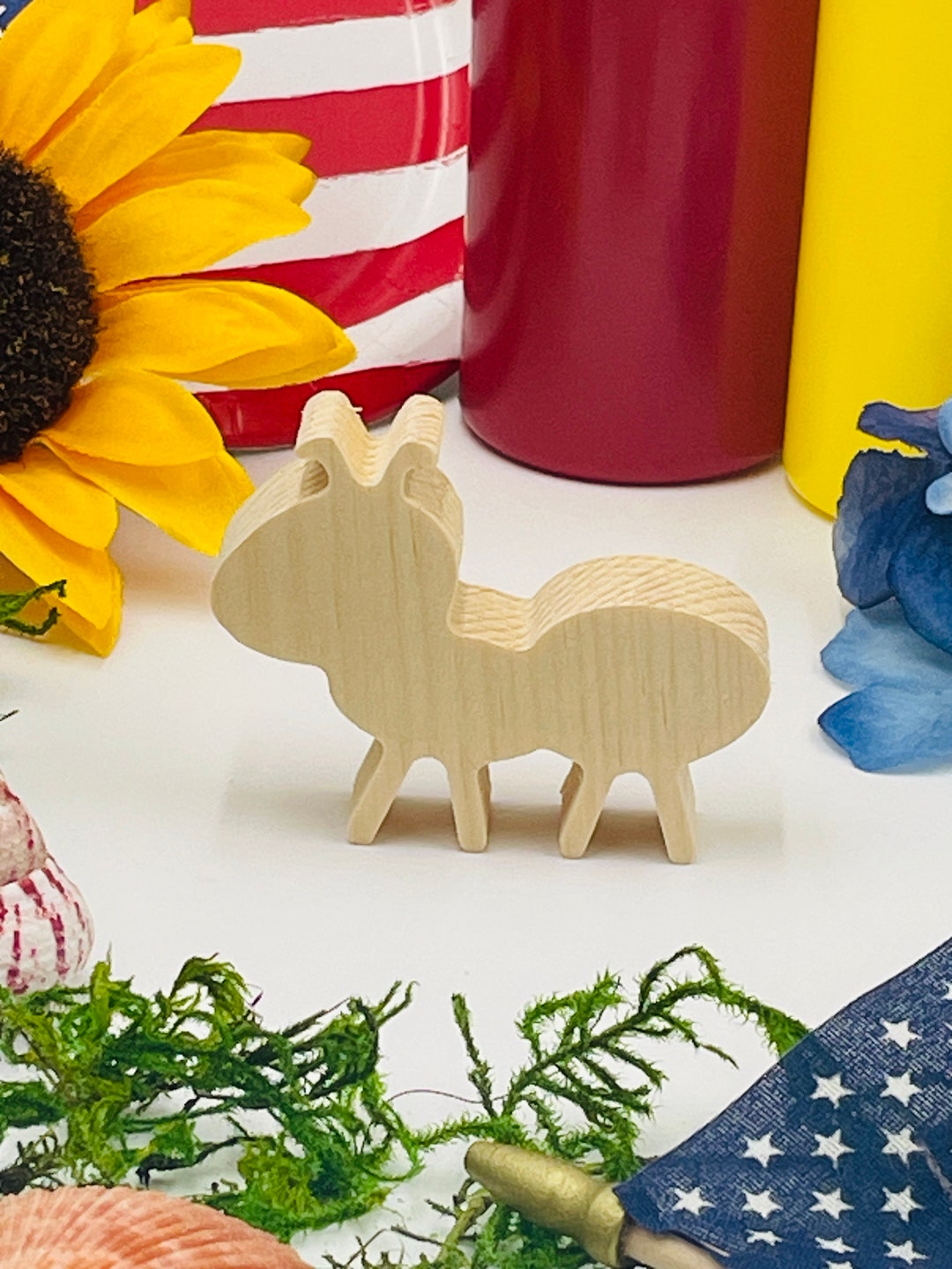 Unfinished Ant Shaped Craft Solid Wood Cutout, Bug Themed Tiered Tray ...