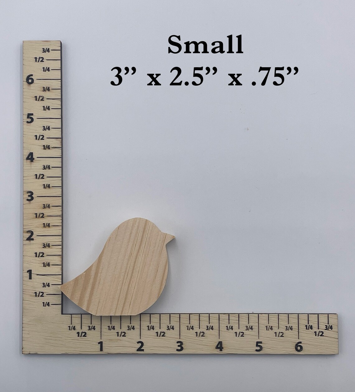 Unfinished Spring Bird Easter Birdy Craft Solid Wood Cutout - Etsy