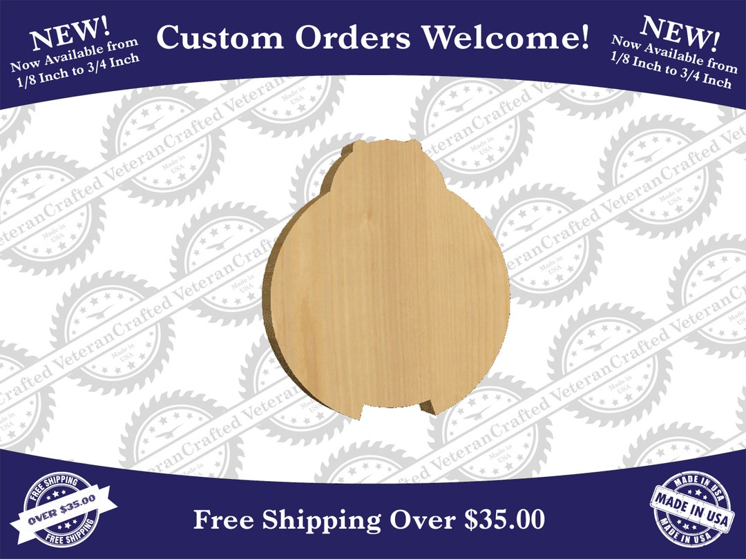 Ladybug - Laser Cut Unfinished Lady Bug Wood Cutout, DIY Blank Craft ...