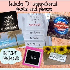Printable Vision Board Kit, Vision Board Bundle, Vision Board Party Kit ...