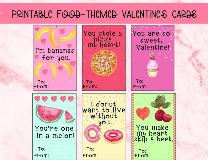 Printable Kids Valentines Cards, Classroom Valentines, Valentines for ...