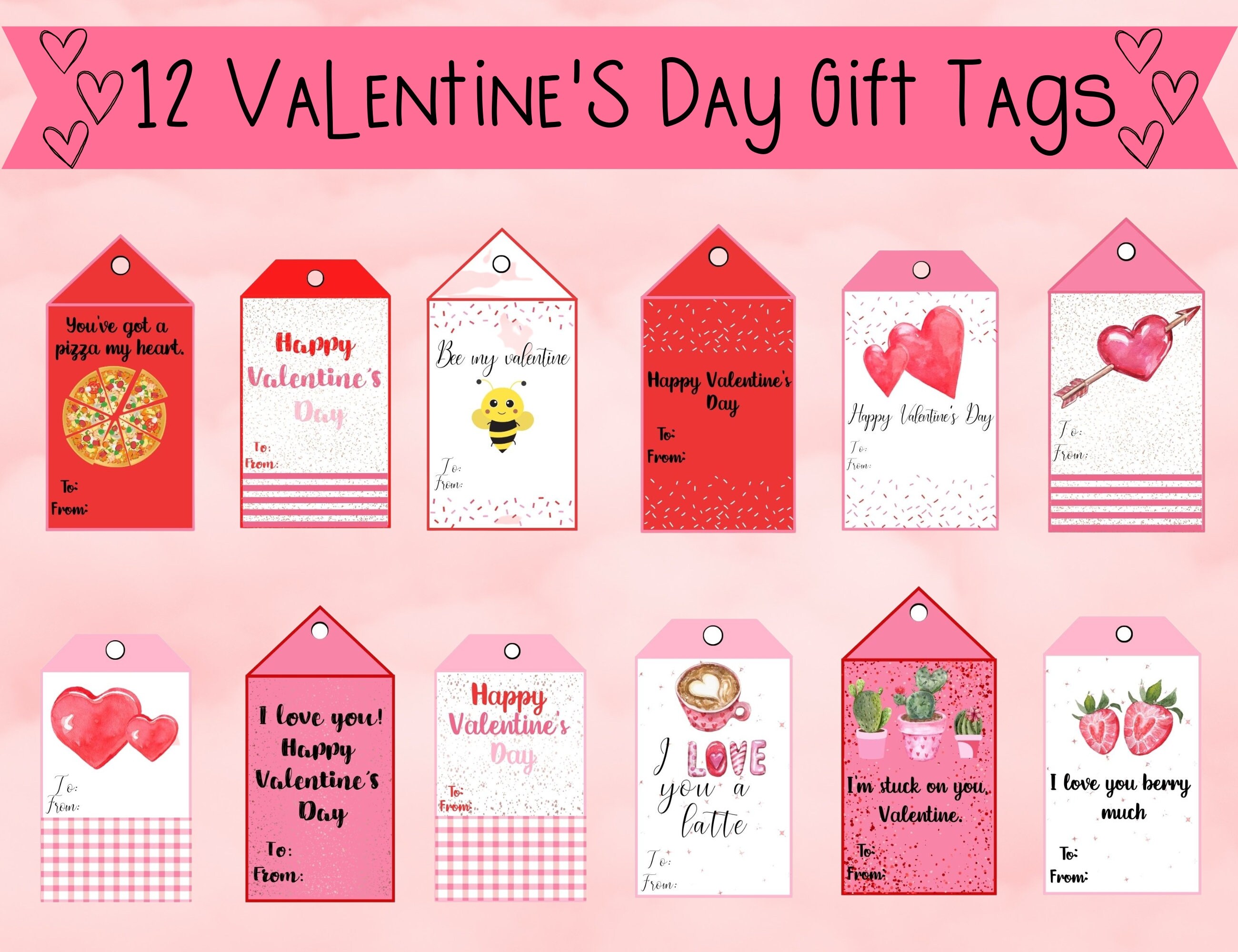 Printable Valentine Gift Tags, Valentine's Gifts DIY, Printable ...