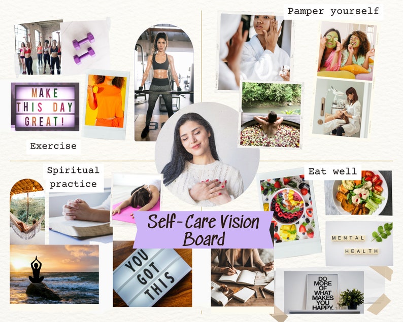 Vision Board Party, Digital Vision Board, Vision Board Kit, Printable ...