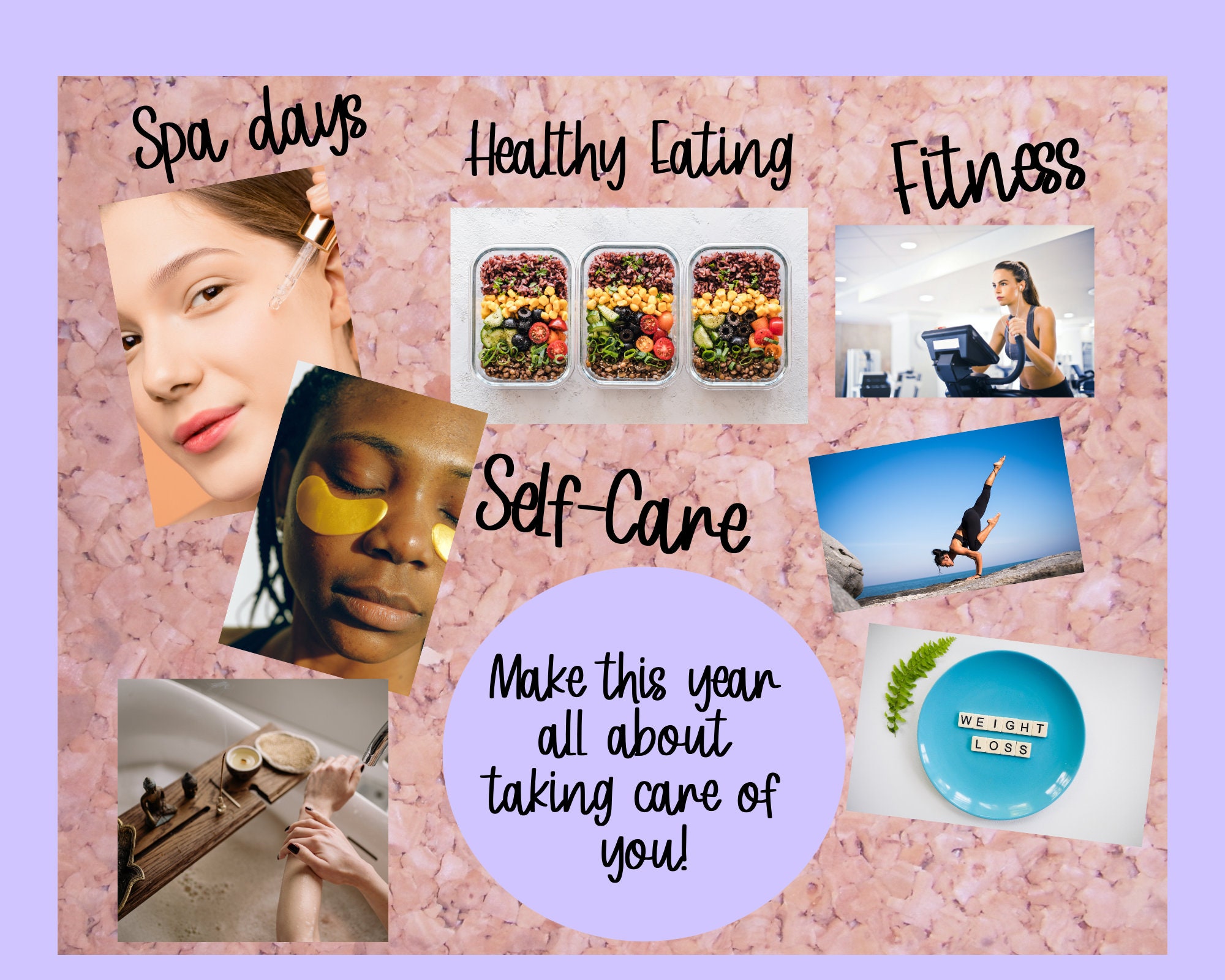 Vision Board Party, Digital Vision Board, Vision Board Kit, Printable ...