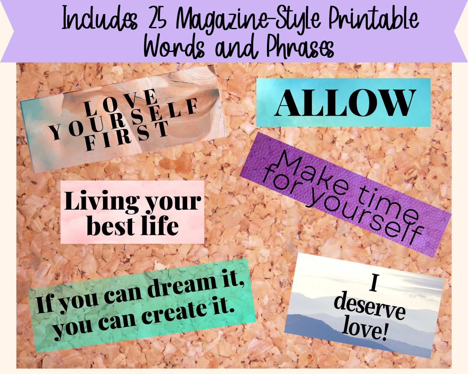 Vision Board Party, Digital Vision Board, Vision Board Kit, Printable ...