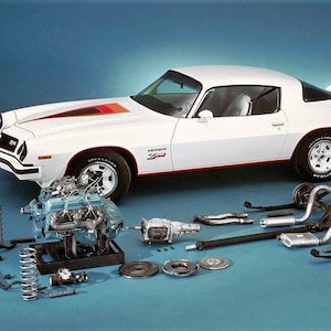 1977 Chevy Camaro Z28 (PARTS DETAILS) 24 X 36 Inch Poster Beautiful! - Etsy