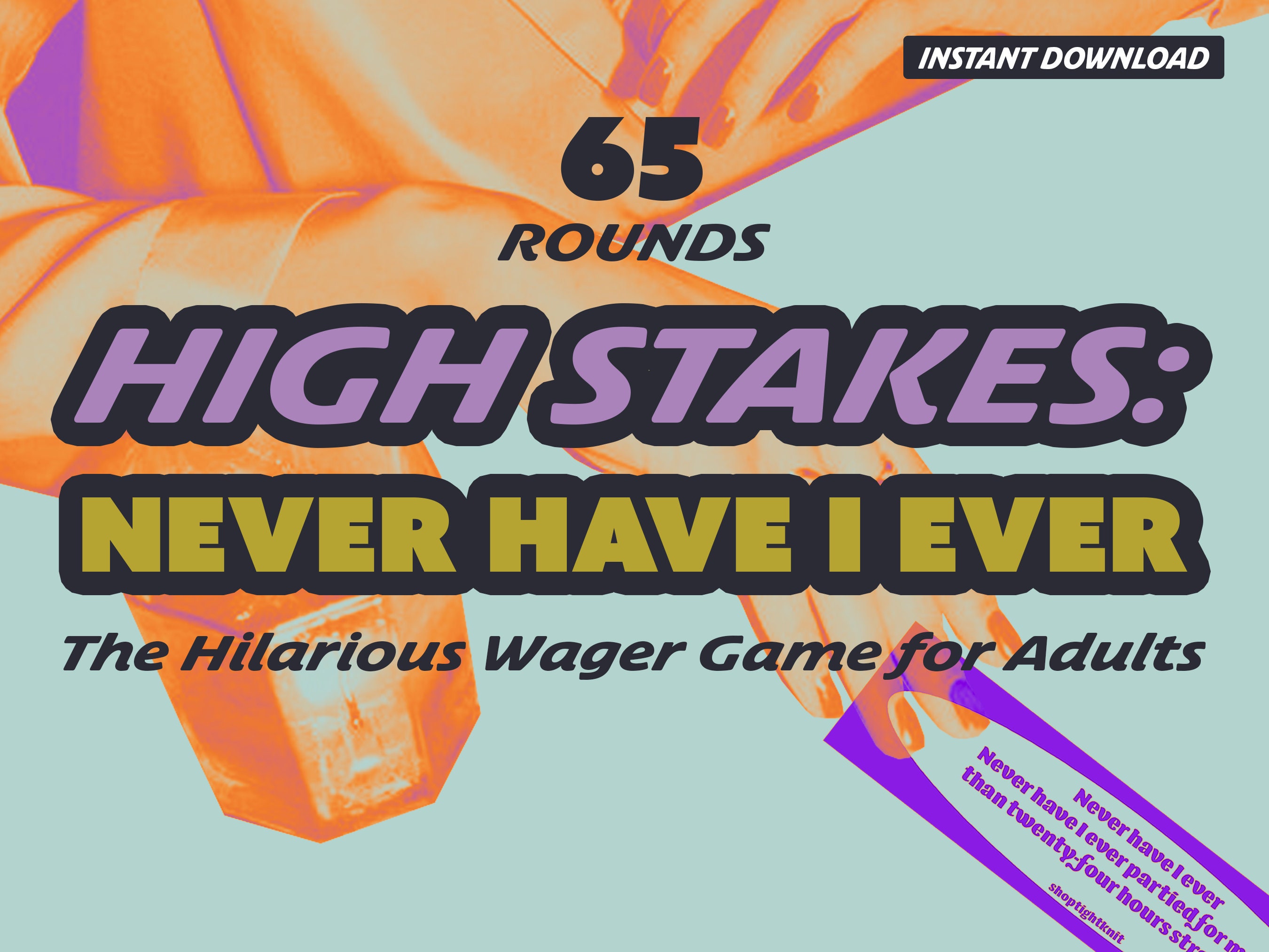 Adult Party Game Never Have I Ever With Wagers Download - Etsy