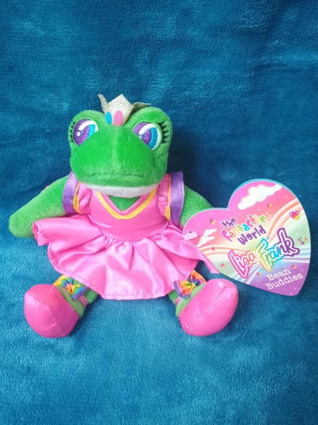 Lisa Frank Frog Princess Vintage 1998 Plush Bean Buddie 8 Inch (NWT) - Etsy