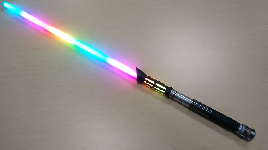 Rainbow Saber CUSTOM Neopixel Flow Saber - Etsy