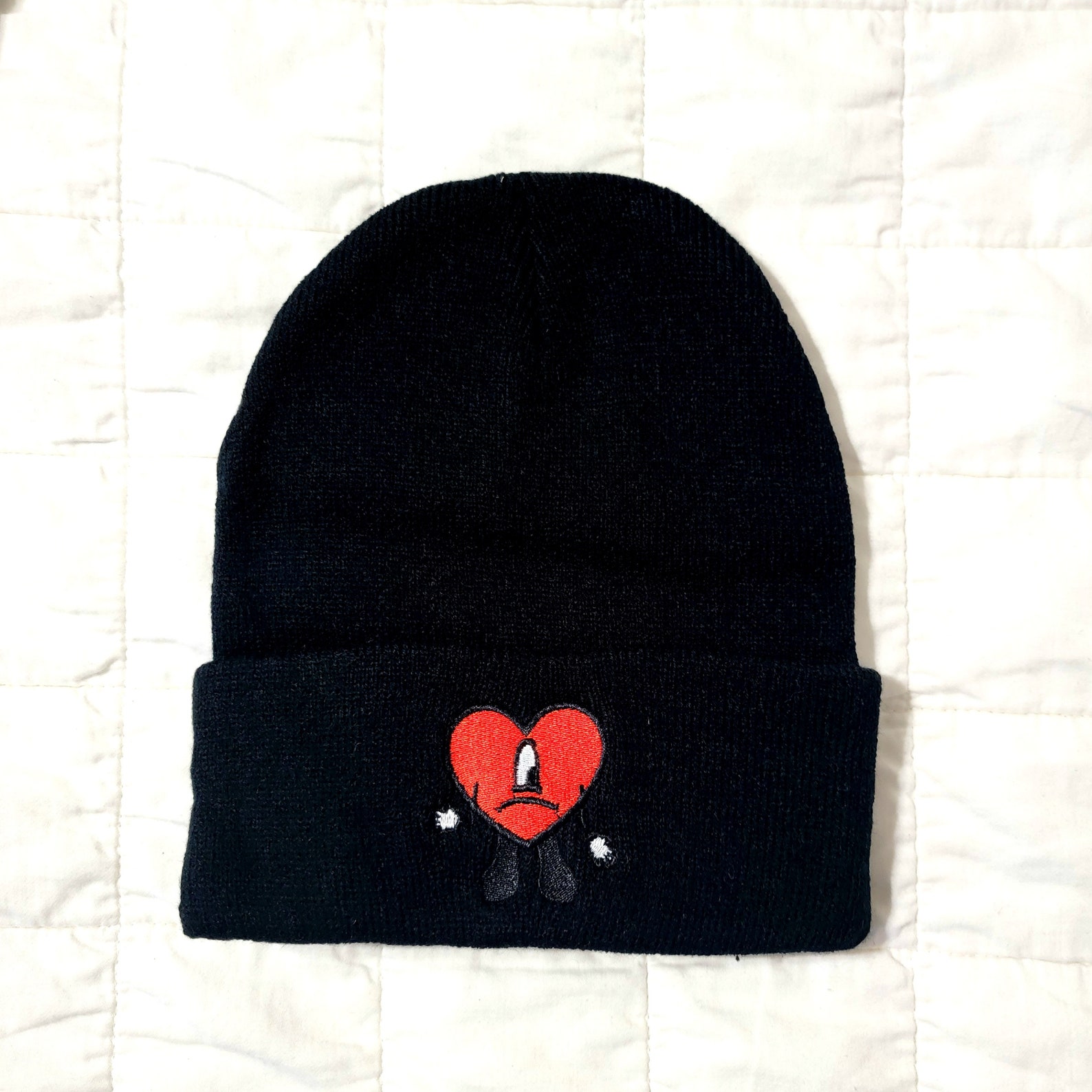Bad Bunny Beanie Un Verano Sin Ti Beanie Bad Bunny Heart Beanie - Etsy
